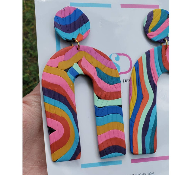 Swanky Designs | Jewelry | New Swanky Designs Psychedelic Colorful ...